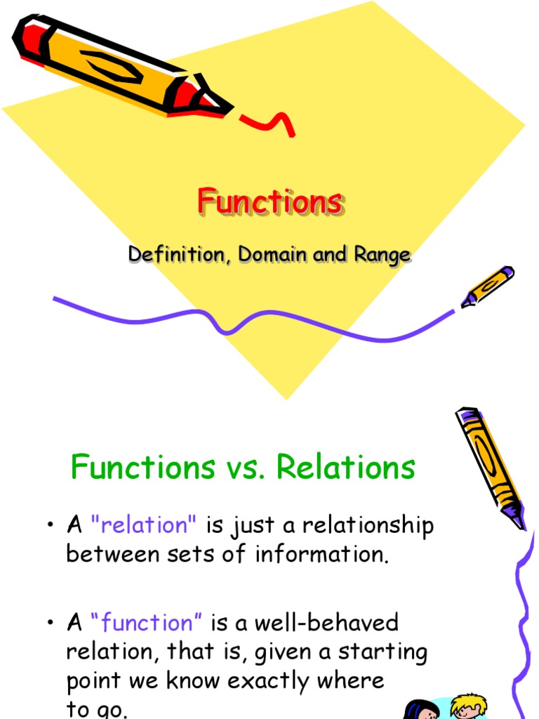 Functions Definition Domain And Range Pdf Function Mathematics Logic