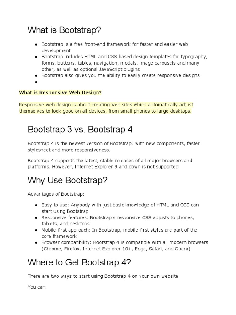 What Is Bootstrap | PDF | Computers