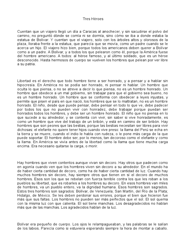 Tres Héroes | PDF | America latina | Cuba