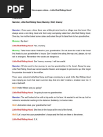 Little Red Riding Hood Script | PDF | Little Red Riding Hood