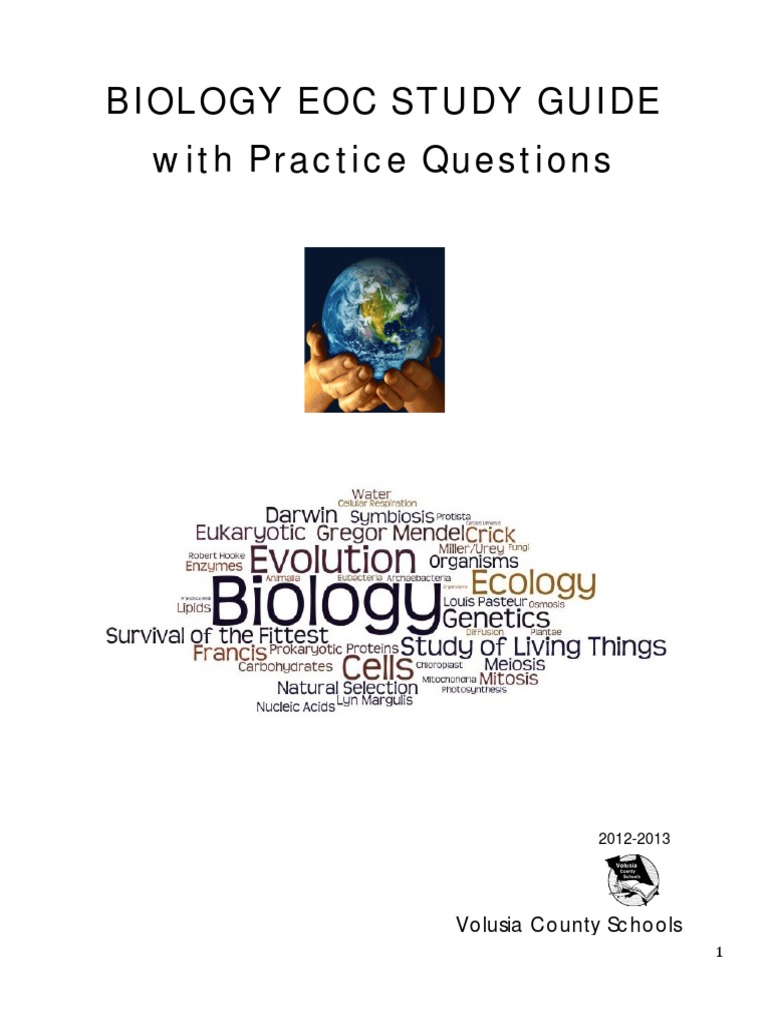 Biology Eoc Study Guide Final Copy 2013.no Answer Key PDF | PDF ...