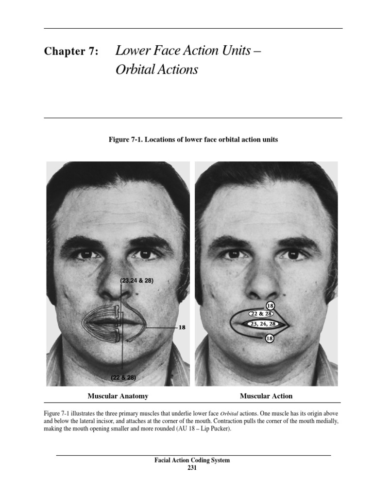 Figure 7-1. Locations of Lower Face Orbital Action Units | PDF