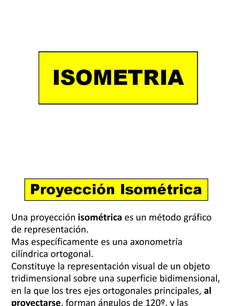 Guía Completa sobre Proyección Isométrica | PDF | Geometría | Geometria ...