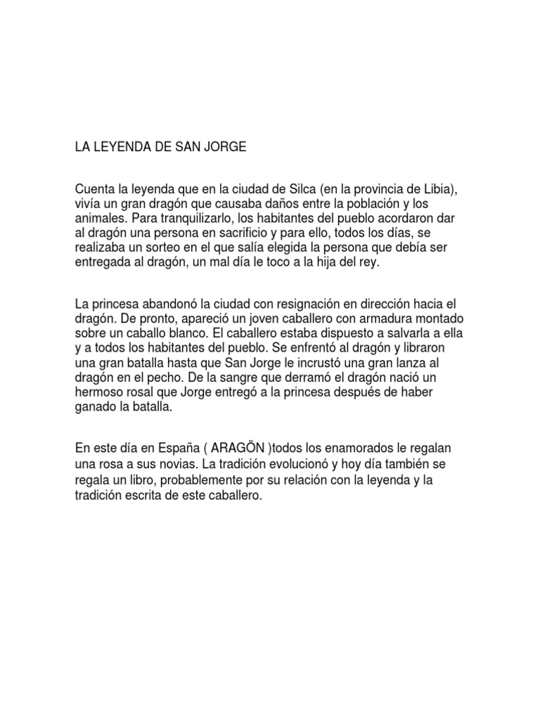 La Leyenda de San Jorge | PDF | Historia