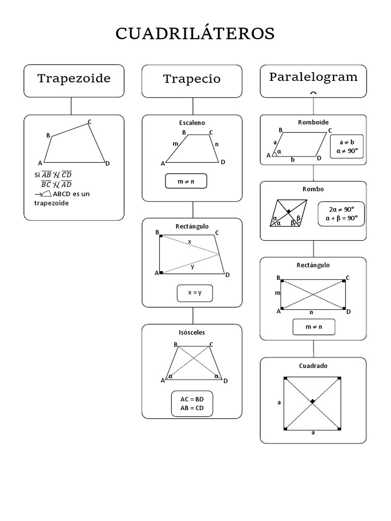 CUADRILÁTEROS | PDF | Espacio | Objetos geométricos
