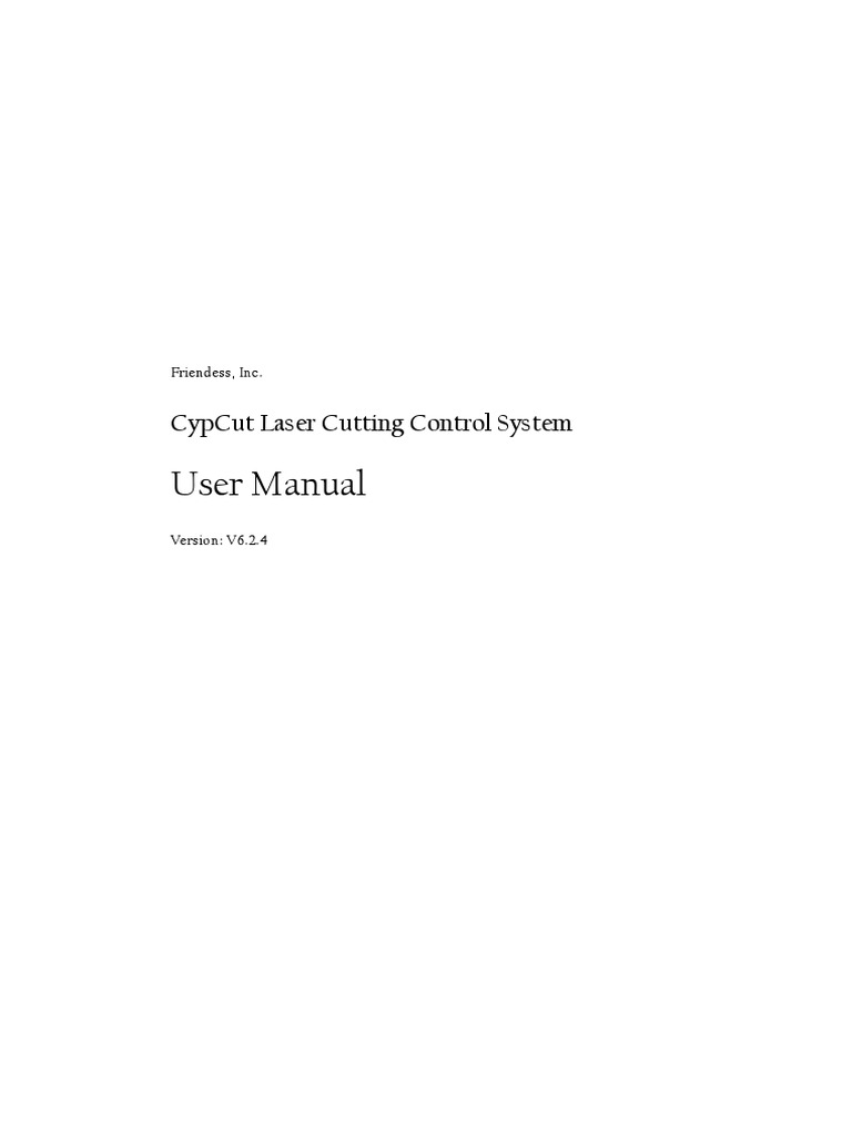 User Manual: Cypcut Laser Cutting Control System | PDF | Button (Computing) | Operating System