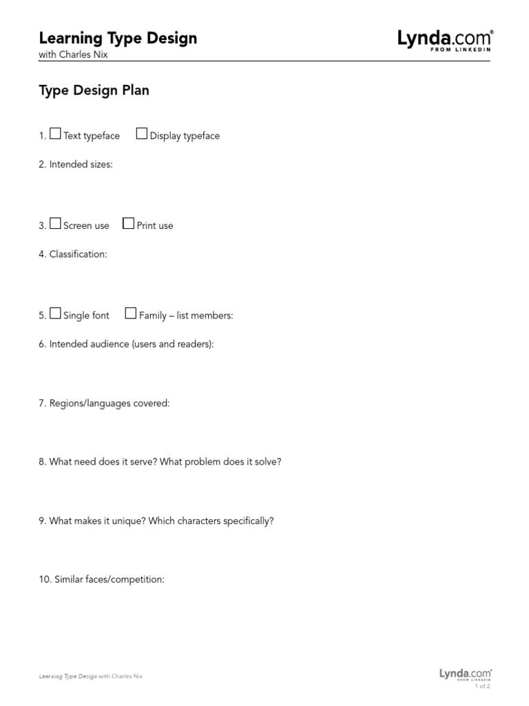 Type Design Insights by Charles Nix | PDF | Typefaces | Digital Technology