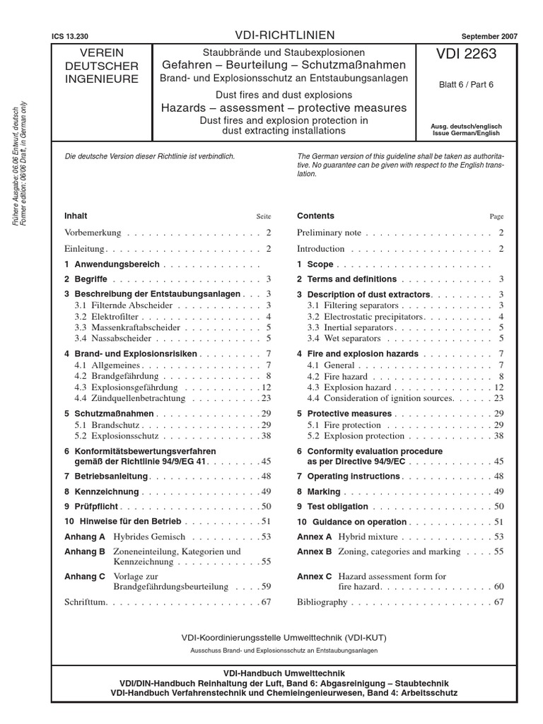 VDI 2263 Blatt-6 2007-09 PDF | PDF