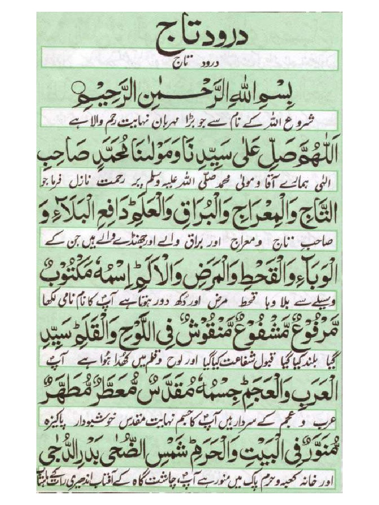 Durood e Taj PDF | PDF