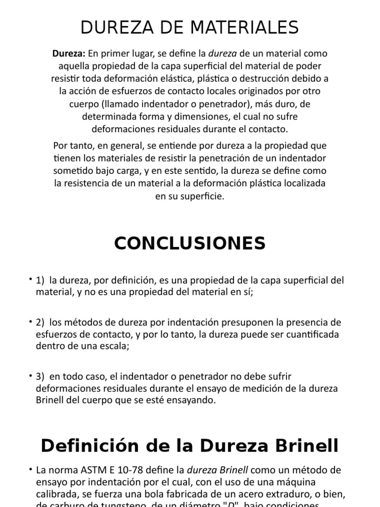Dureza de Materiales | PDF | Dureza | Materiales