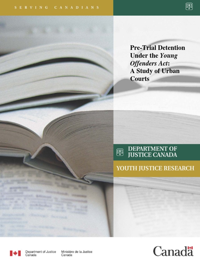 Youth Justice | PDF | Remand (Detention) | Bail
