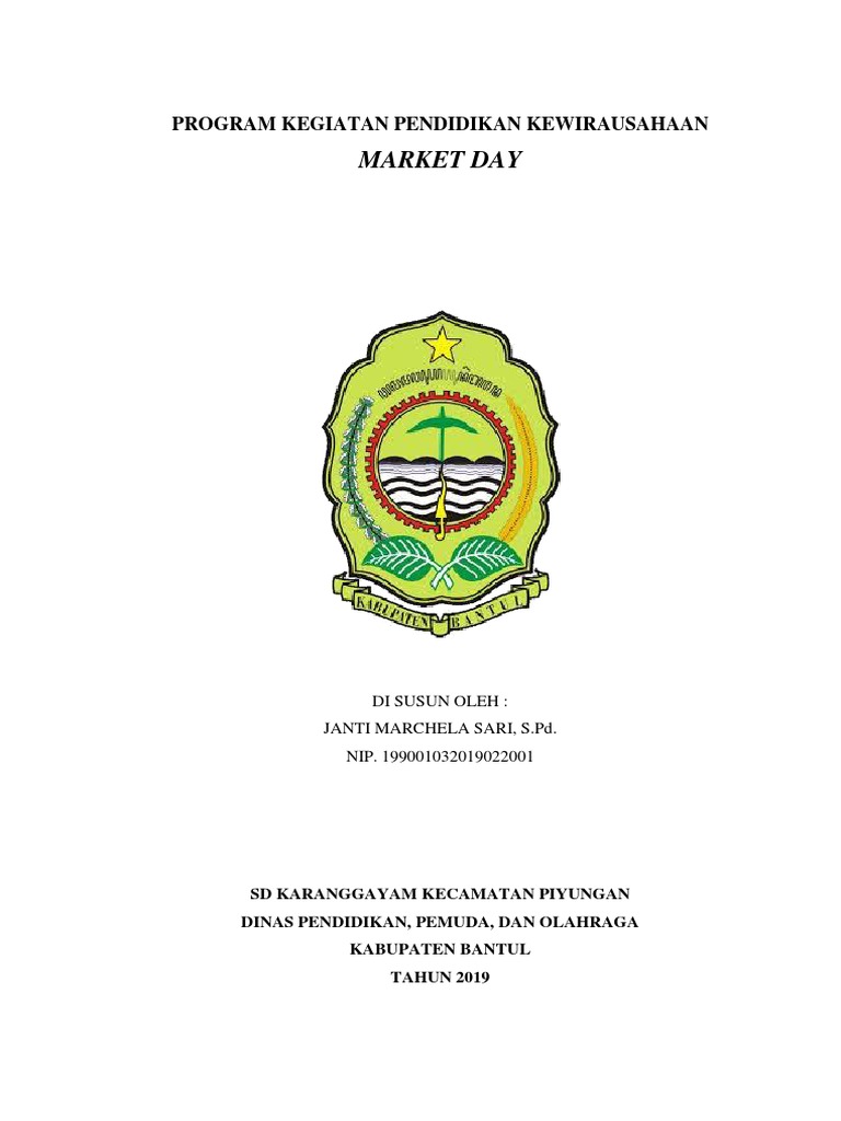 Rencana Kegiatan Market Day | PDF