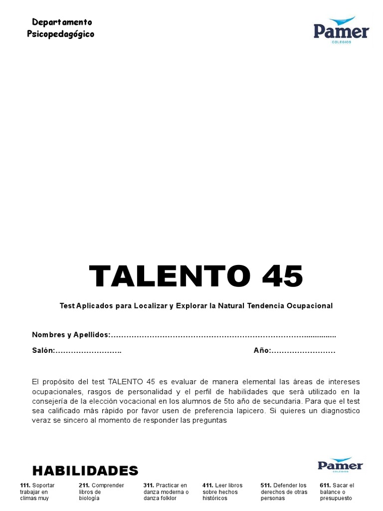 Talento 45 | PDF
