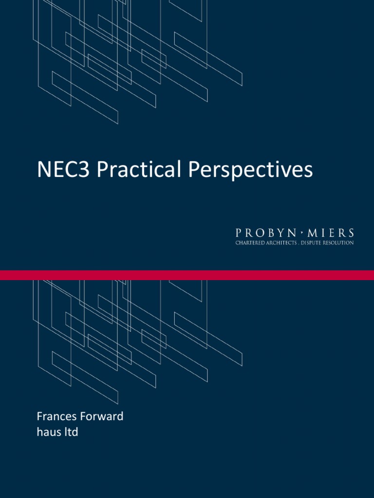 NEC3 Final Powerpoint Presentation1 | PDF | Limited Liability Partnership | Law