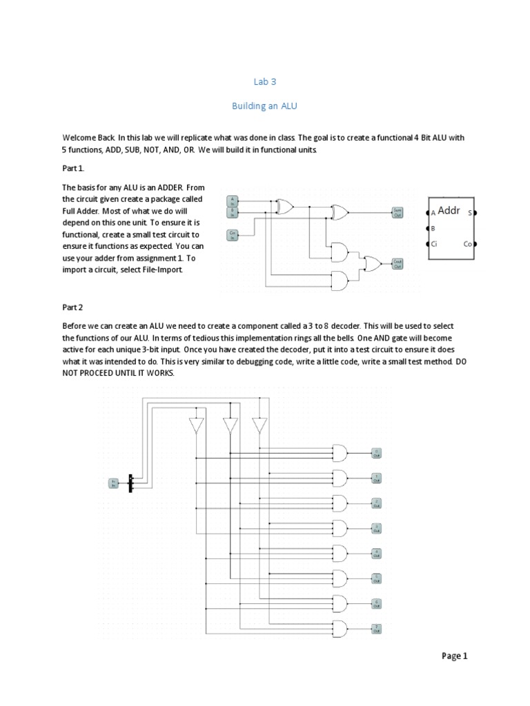 2P12 Lab 3 | PDF | Logic Gate | Areas Of Computer Science