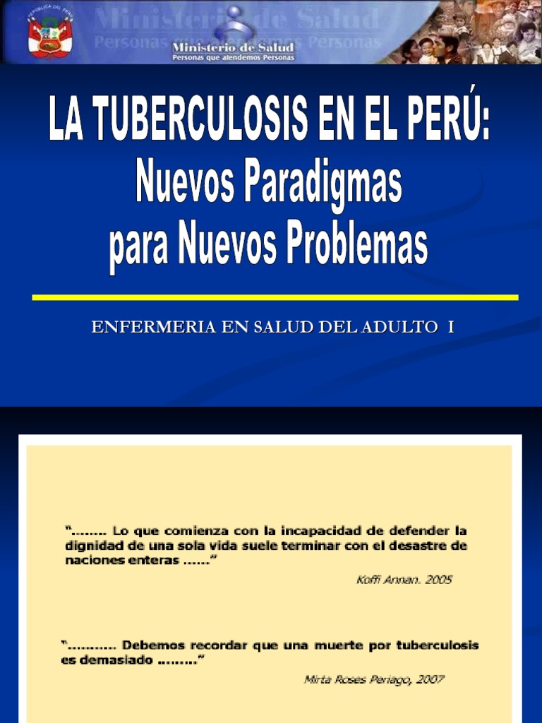La Tuberculosis en El Perú | PDF | Tuberculosis | Mycobacterium