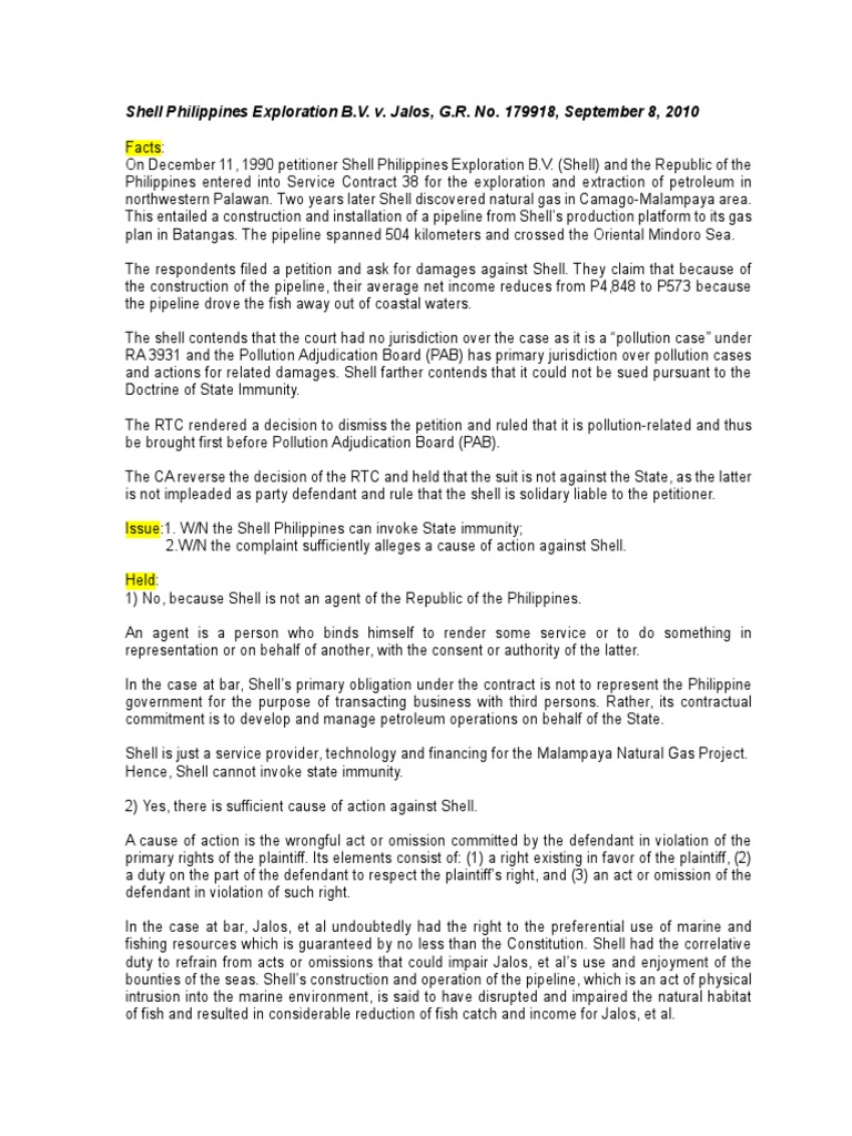 Shell Philippines Exploration BB | PDF | Royal Dutch Shell | Lawsuit