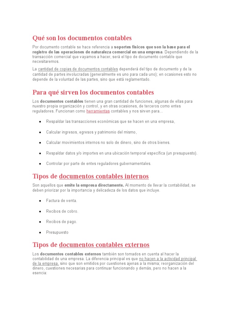 Documentos Contables | PDF | Contabilidad | Bancos
