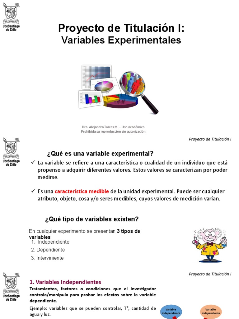 Clase 2 Variables Experimentales 16042019 | PDF | Medición | Enseñanza ...