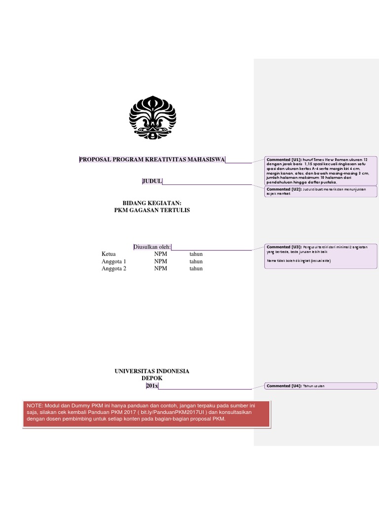 Template PKM GT | PDF