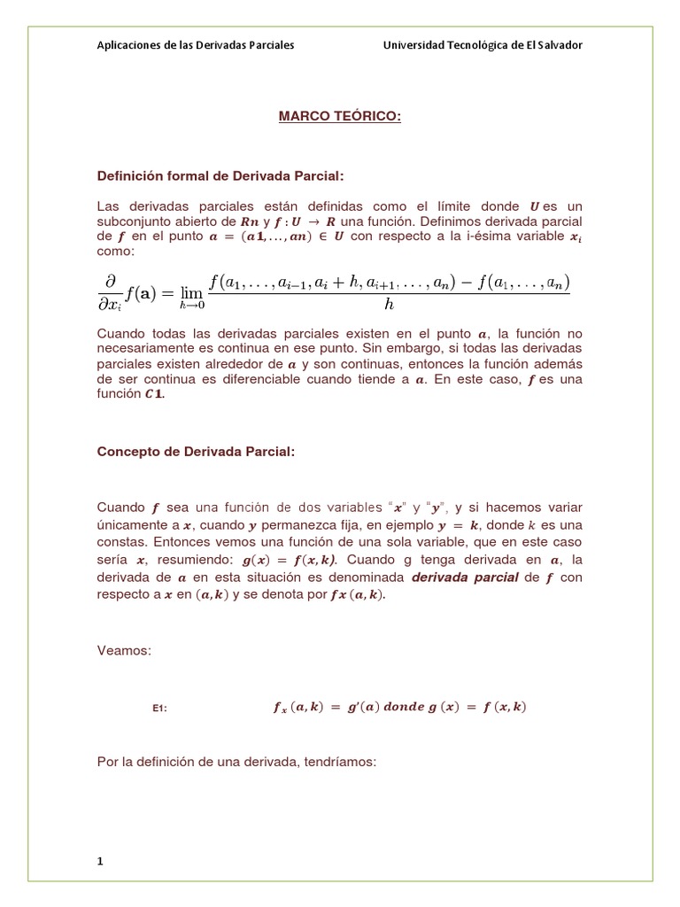 Aplicaciones de Las Derivadas Parciales | PDF | Derivado | Ecuación diferencial parcial