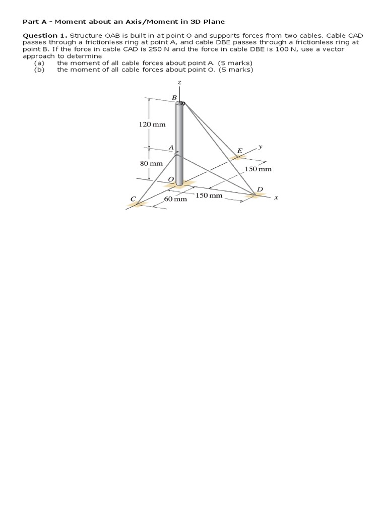 Statics Sample | PDF | Structural Analysis | Force