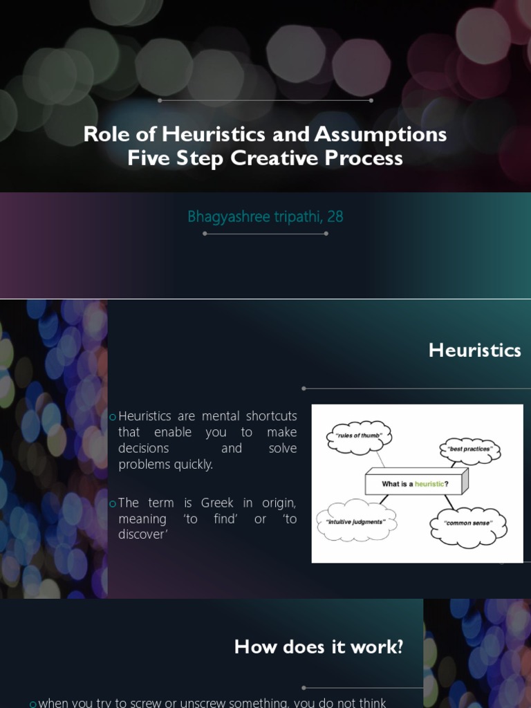 Role of Heuristics and Assumptions | PDF | Heuristic | Persuasion