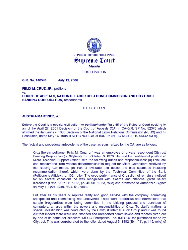 Meco Vs NLRC | PDF | Certiorari | Judgment (Law)