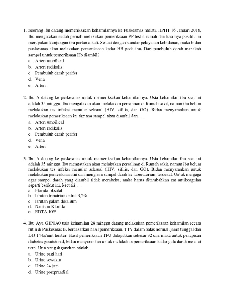 Soal Uts KDK Ii | PDF