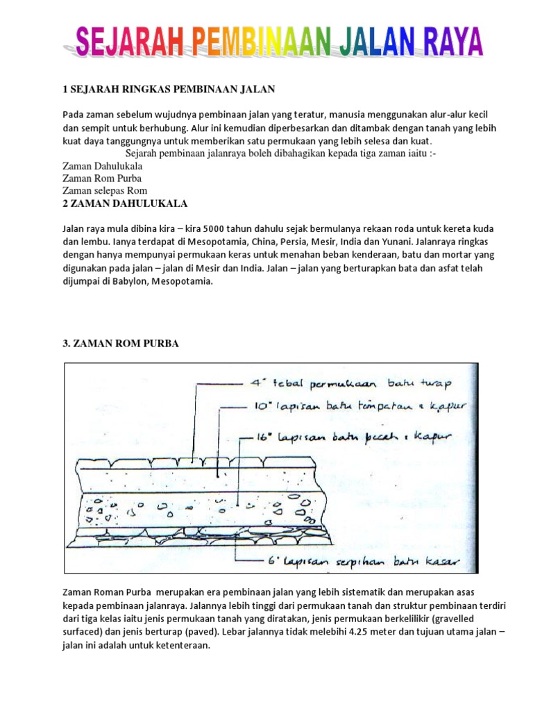 Sejarah Jalan Raya Rom | PDF