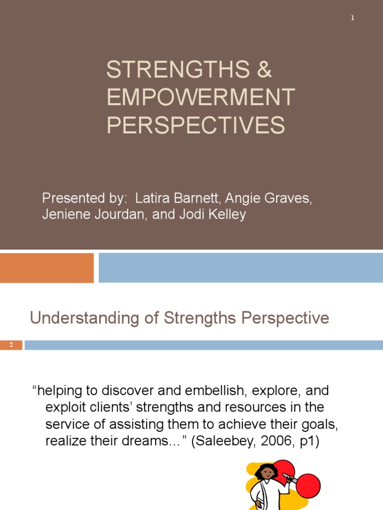 Strengths & Empowerment Perspectives | PDF | Empowerment | Behavioural ...