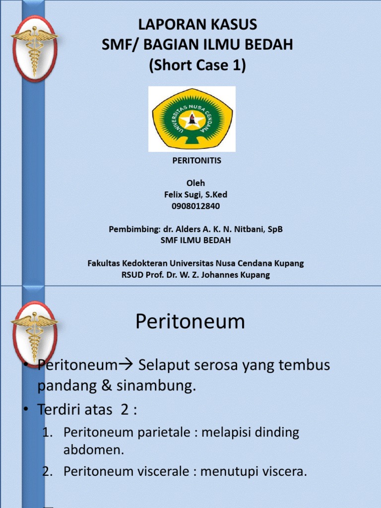 Short Case Peritonitis | PDF
