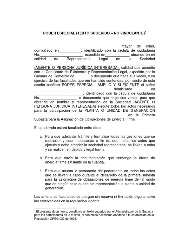 Poder Especial Amplio y Suficiente PDF | PDF | Gobierno | Justicia