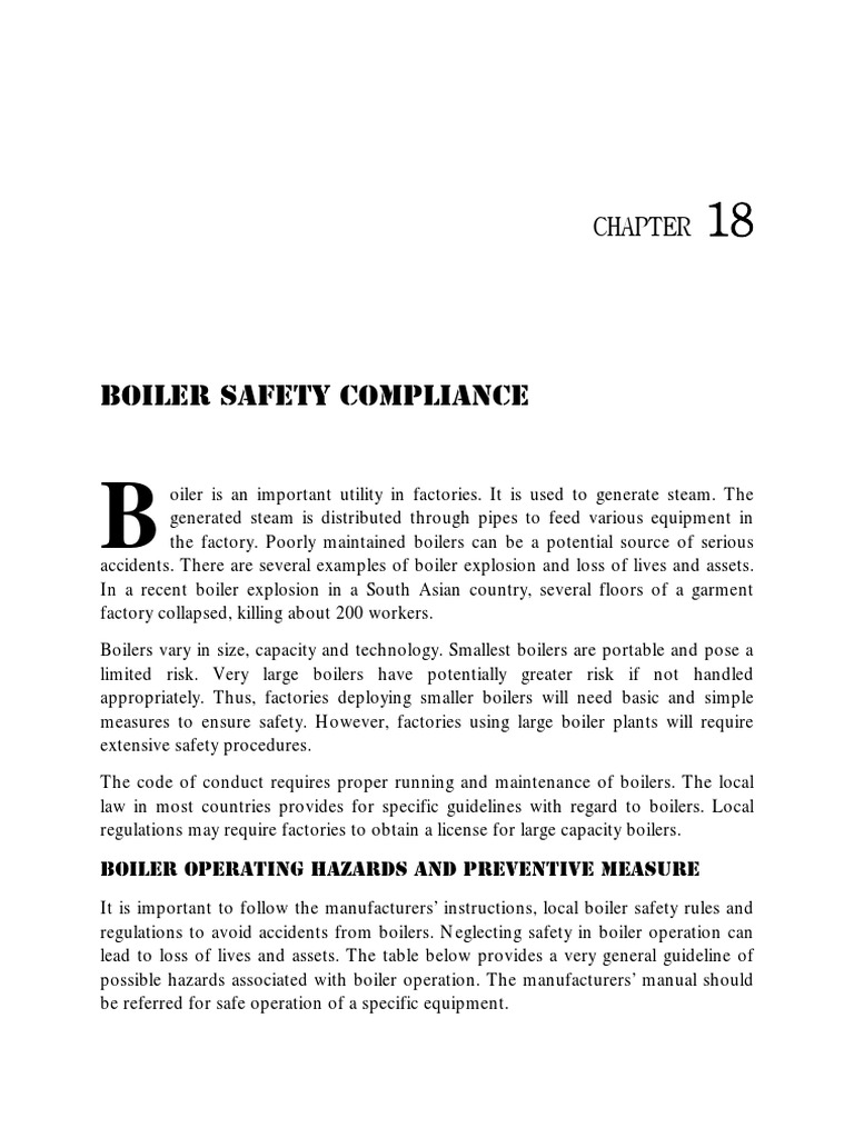 Boiler Safety Compliance Guidelines | PDF | Boiler | Valve
