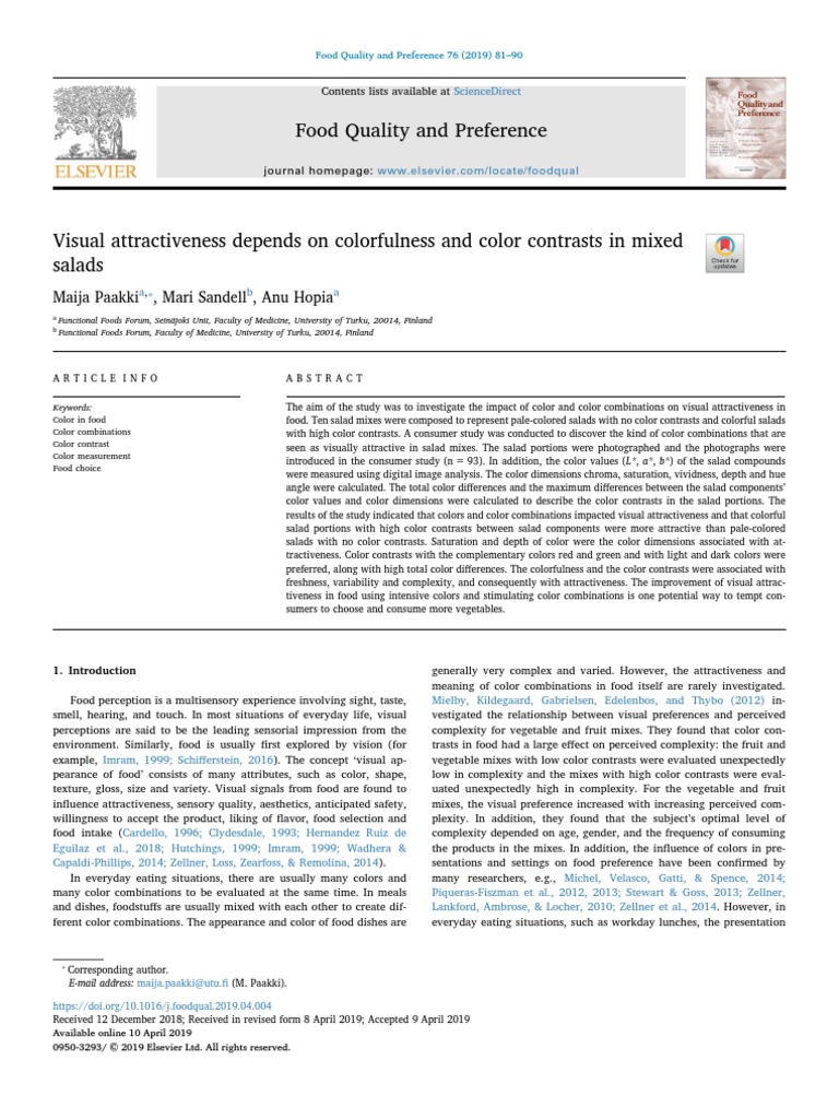 Visual Attractiveness Depends On Colorfulness and Color Contrasts in ...