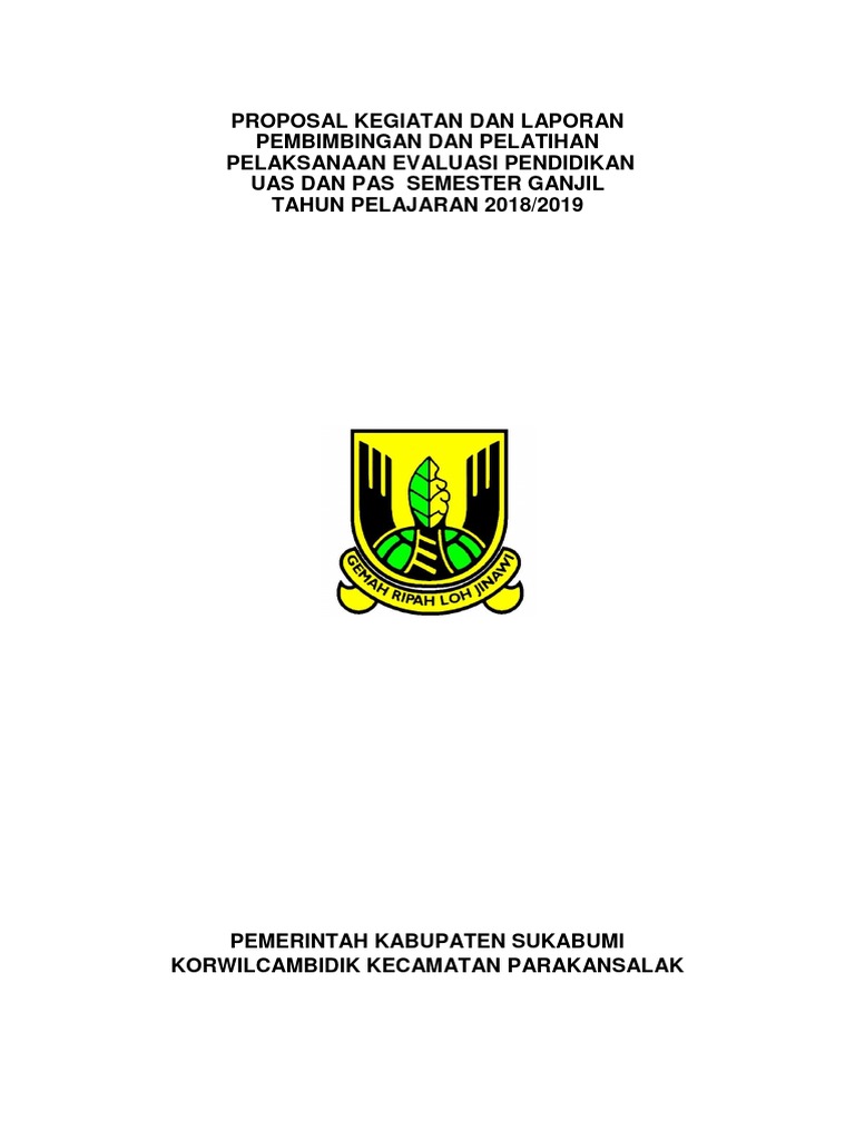 Proposal Evaluasi Pendidikan 2018/2019 | PDF | Bisnis | Seni