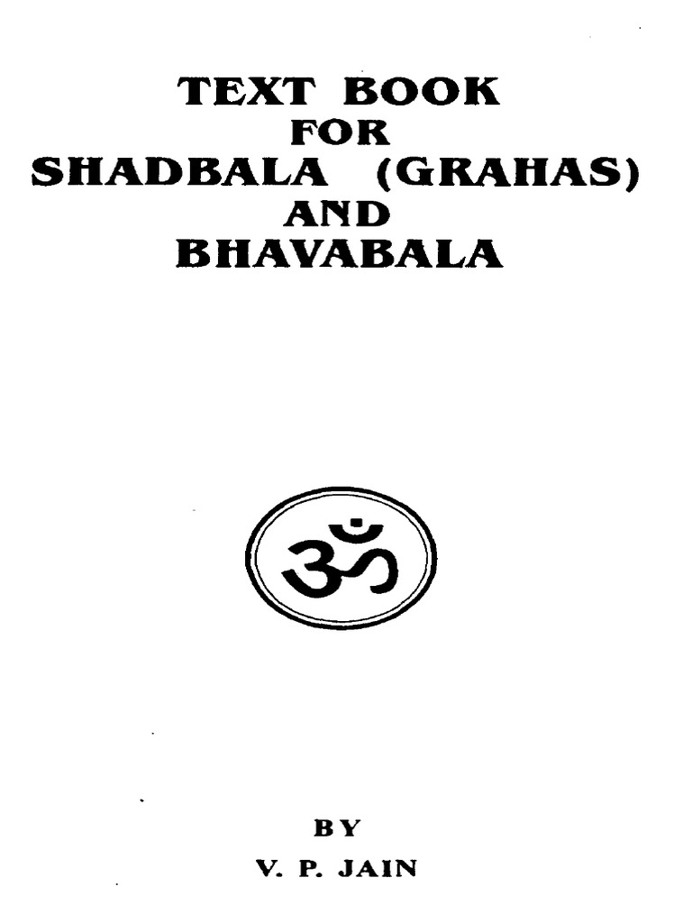 Shadbala and Bhavabala Calculation PDF | PDF | Planets In Astrology ...