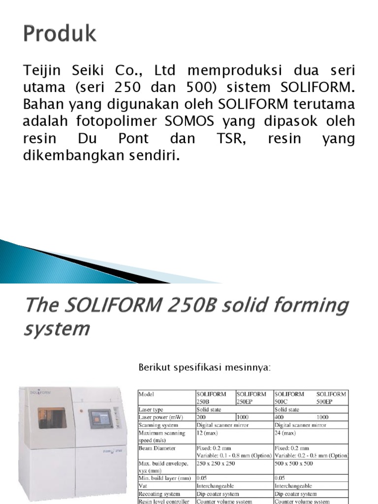 Teijin Seiki Soliform | PDF