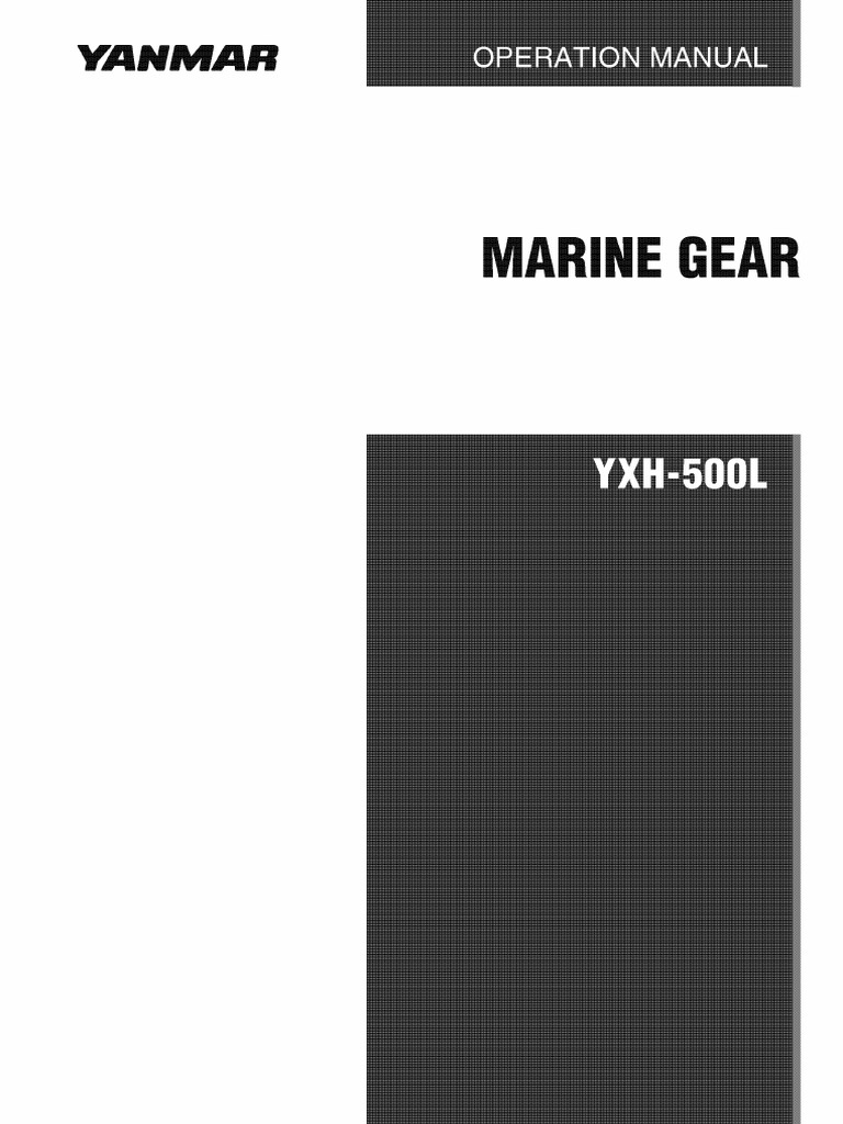YXH500L Operation Manual PDF | PDF