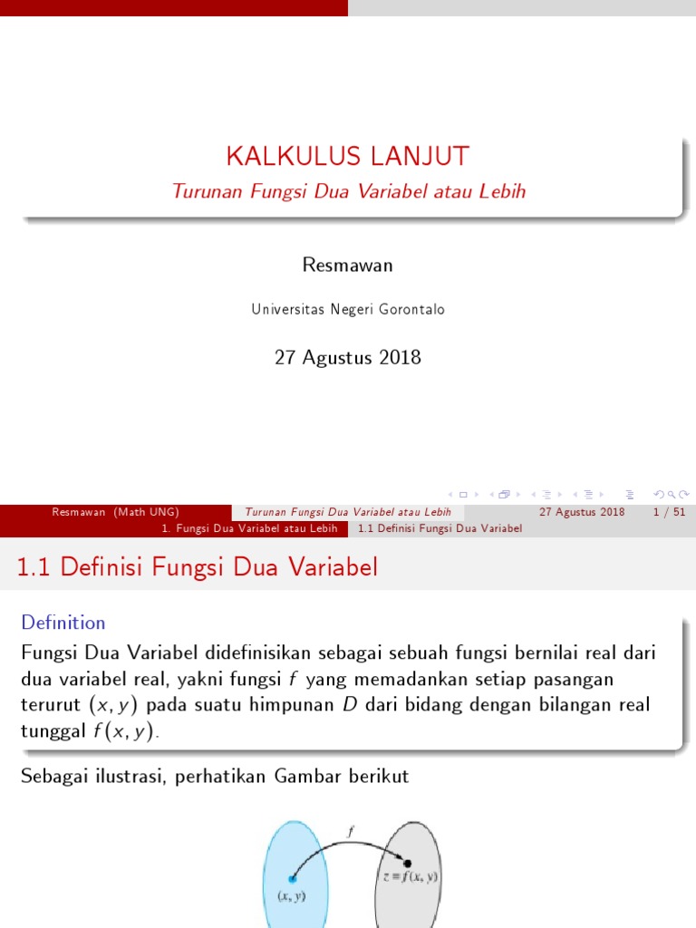 Fungsi Dua Variabel | PDF