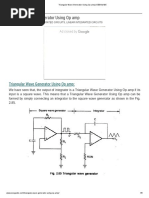 Triangular Wave Generator Using Op Amp - EEEGUIDE | PDF | Amplifier ...