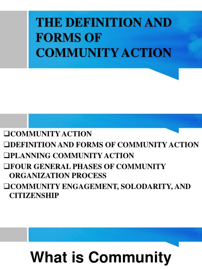 Understanding Community Action Forms | PDF | Phenomenology (Philosophy ...