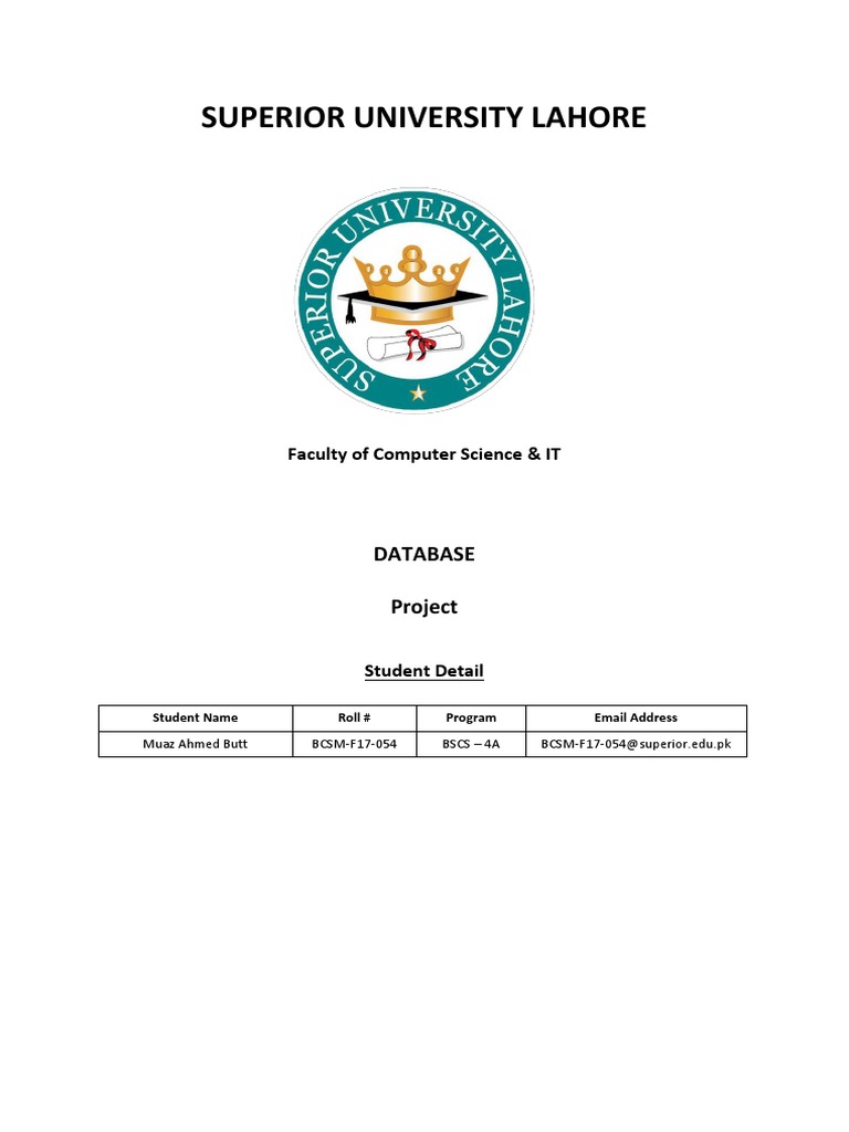 Project Report DB | PDF | Relational Database | Databases Project Report DB | PDF | Relational Database | Databases