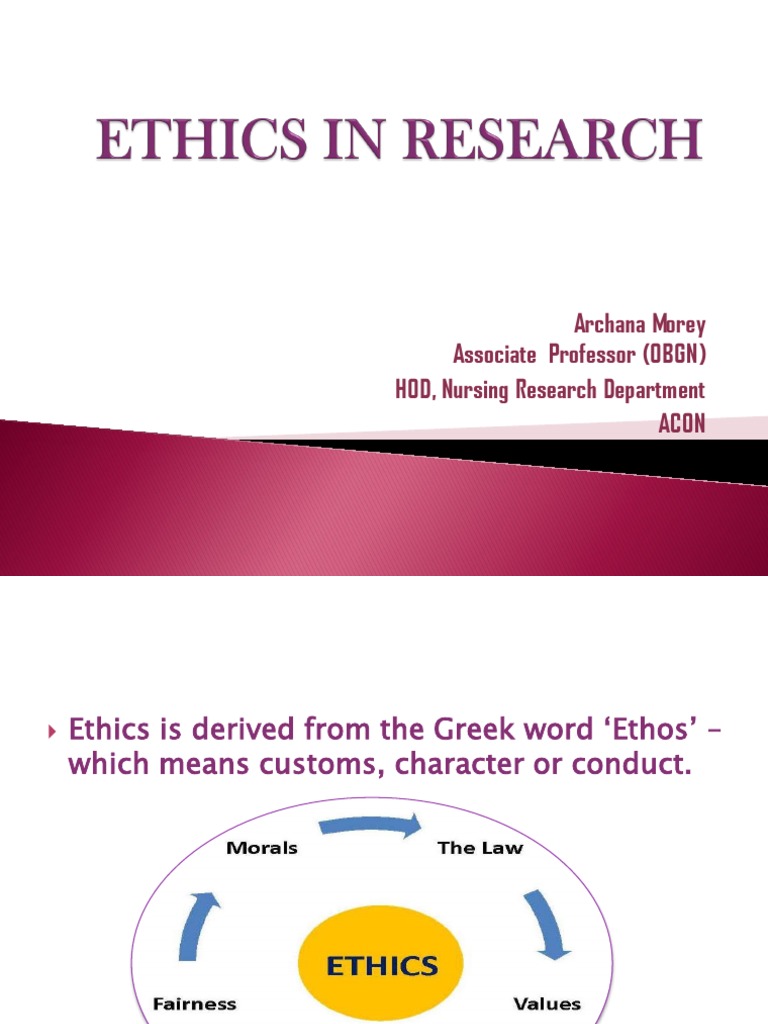 Ethical Guidelines in Nursing Research | PDF | Privacy | Experiment