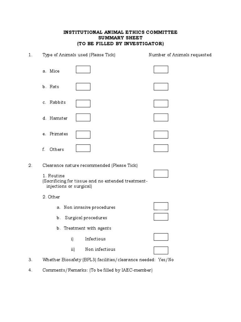 IAEC Protocol | PDF | Surgery | Animal Testing