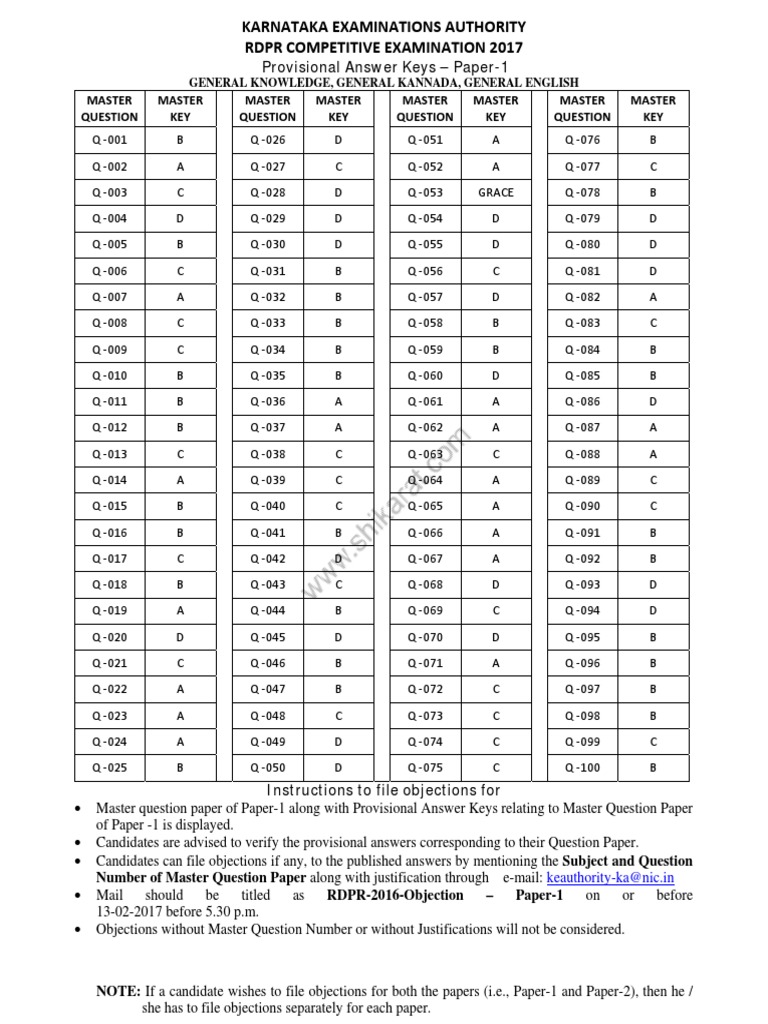 PDO 2017 Question Paper 1 With Answer PDF | PDF | Question | Carbon