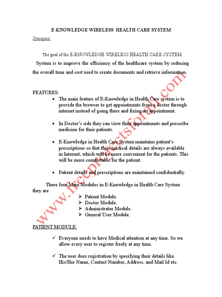 Health Care System | PDF | Patient | Medical Prescription