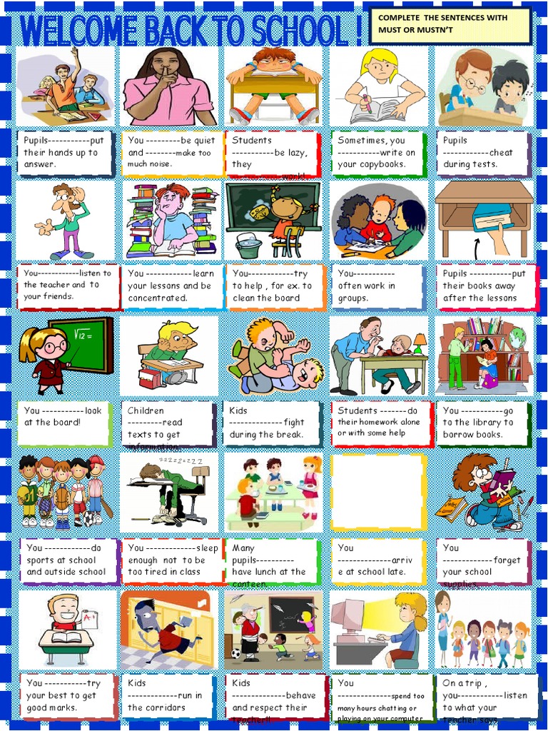 School Rules: Musts and Mustn'ts | PDF | Learning | Cognition