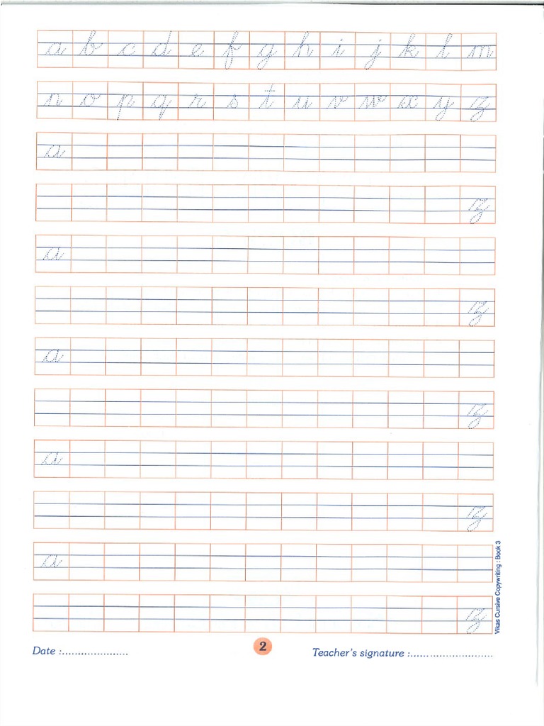 Vikas Cursive Copywriting Book 3 | PDF