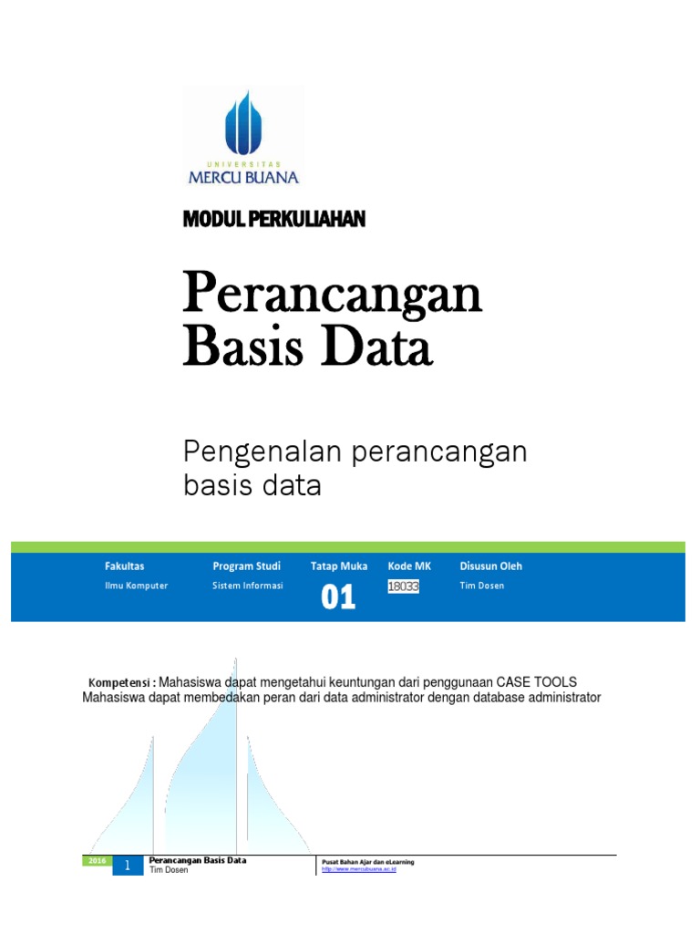 Modul Perkuliahan Perancangan Basis Data | PDF